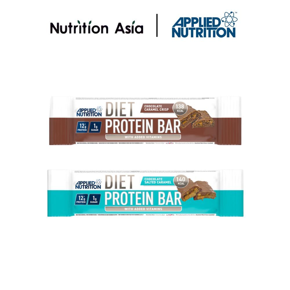 Applied Nutrition Diet Protein Bar Caramel Crispy 45G X 12 | Shopee ...