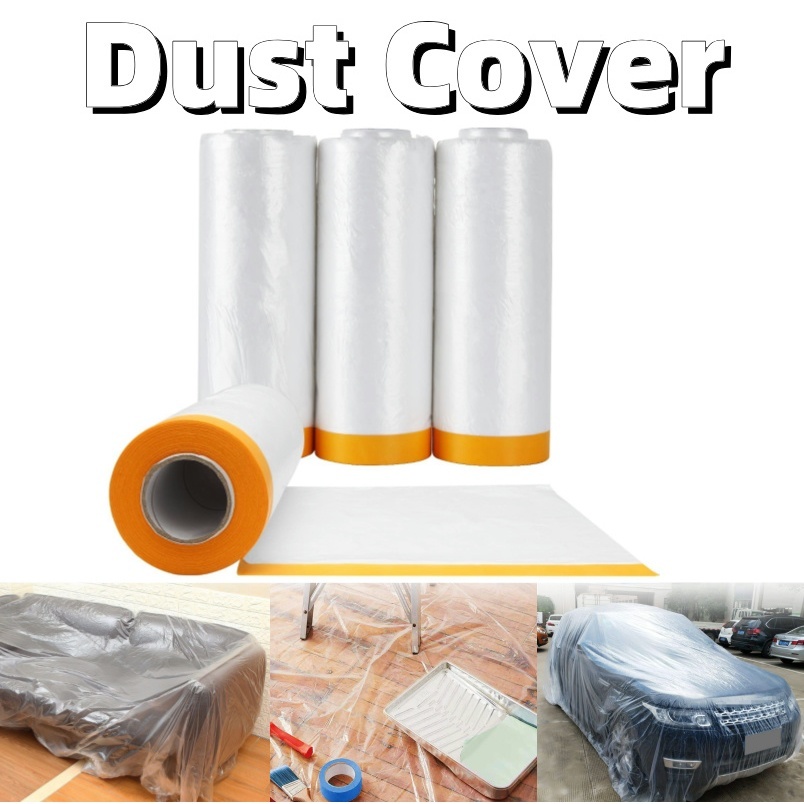 dust cover/Plastic Painting Drop Film, Pre-Taped Masking Film for ...