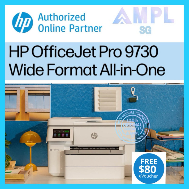 New Launch HP OfficeJet Pro 9730 Wide Format All-in-One Printer $80 ...