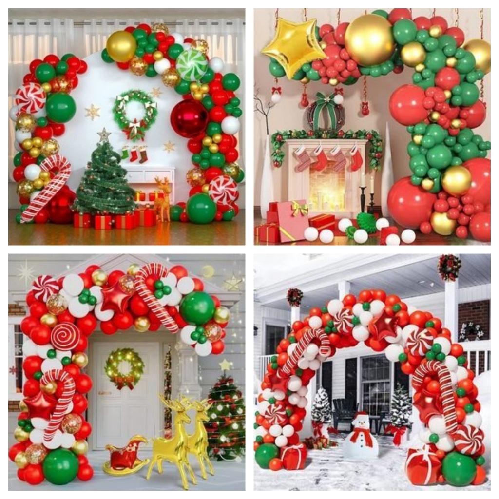 Party balloon chain set 2025 Christmas balloon set festive decoration ...