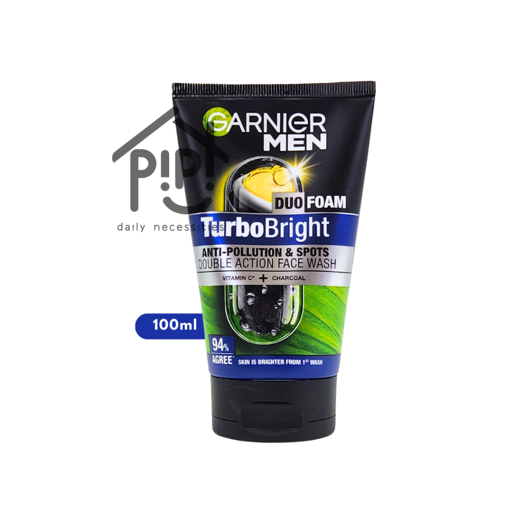 Garnier Men Turbo Bright Duo Foam 100ml | Shopee Singapore