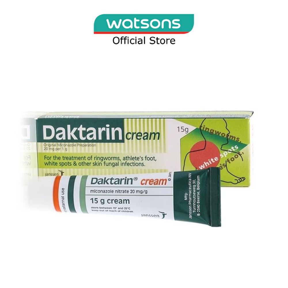 DAKTARIN Cream Treatment For Fungal Infections 15g | Shopee Singapore
