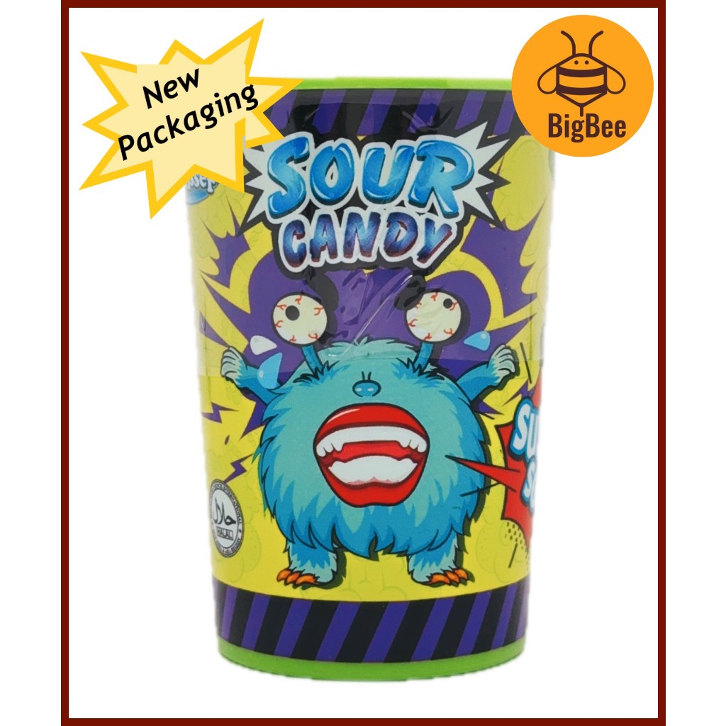 Skisser Brain Shock Sour Candy - 48g Super Sour Candy (Halal ...