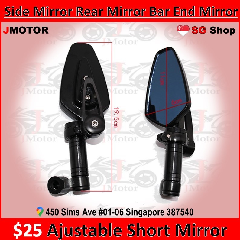 cnc universal small side mirror | Shopee Singapore
