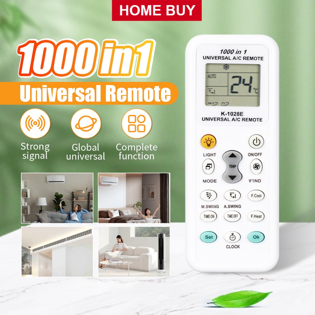 1000 in 1 Universal Air Conditioner Remote Controller All Brand Model K ...