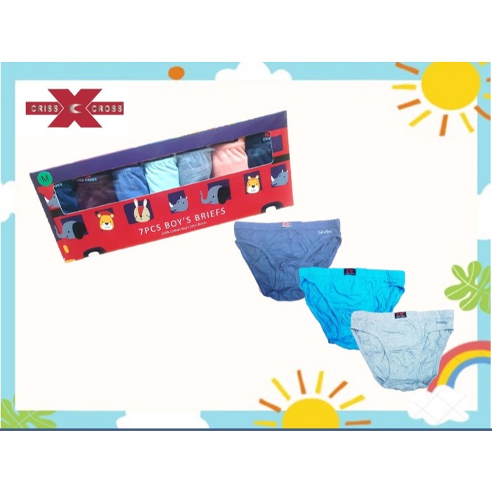 CRISS CROSS 7PC BOYS BRIEF | Shopee Singapore