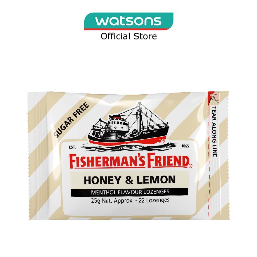 FISHERMAN Lozenges Sugar Free Honey Lemon (Relieves Minor Sore Throat And Cough) 25g | Shopee ...