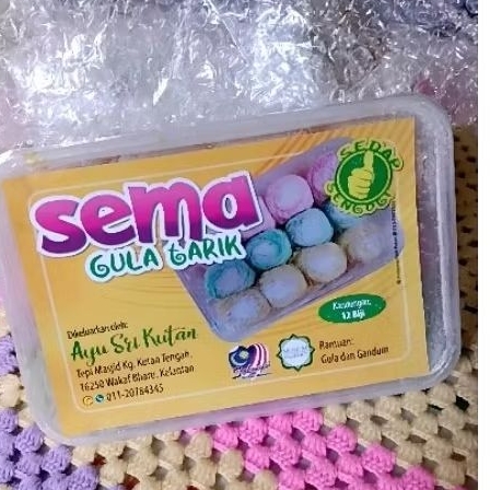 KUIH SEMA GULA TARIK 12S (410G).DRAGON BREAD CANDY WITHOUT PEANUTS.ONE ...