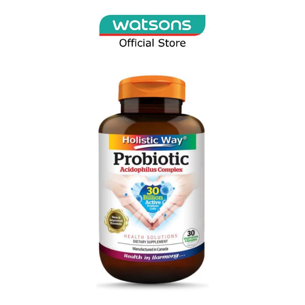 HOLISTIC WAY Probiotic Acidophilus Complex 30 Billion Dietary ...