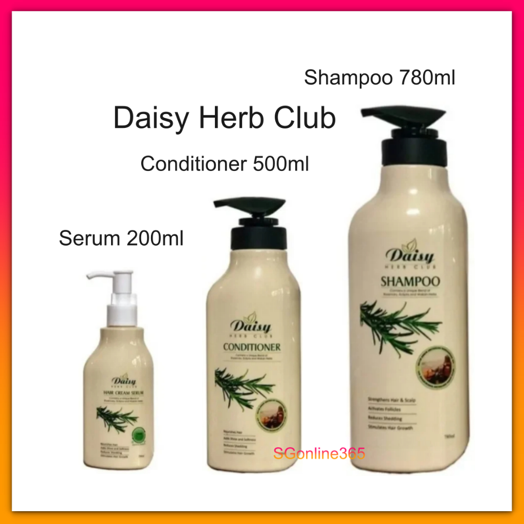 Daisy Herb Club Hair Care Package Shampoo(780ml)+ Conditioner(500ml ...