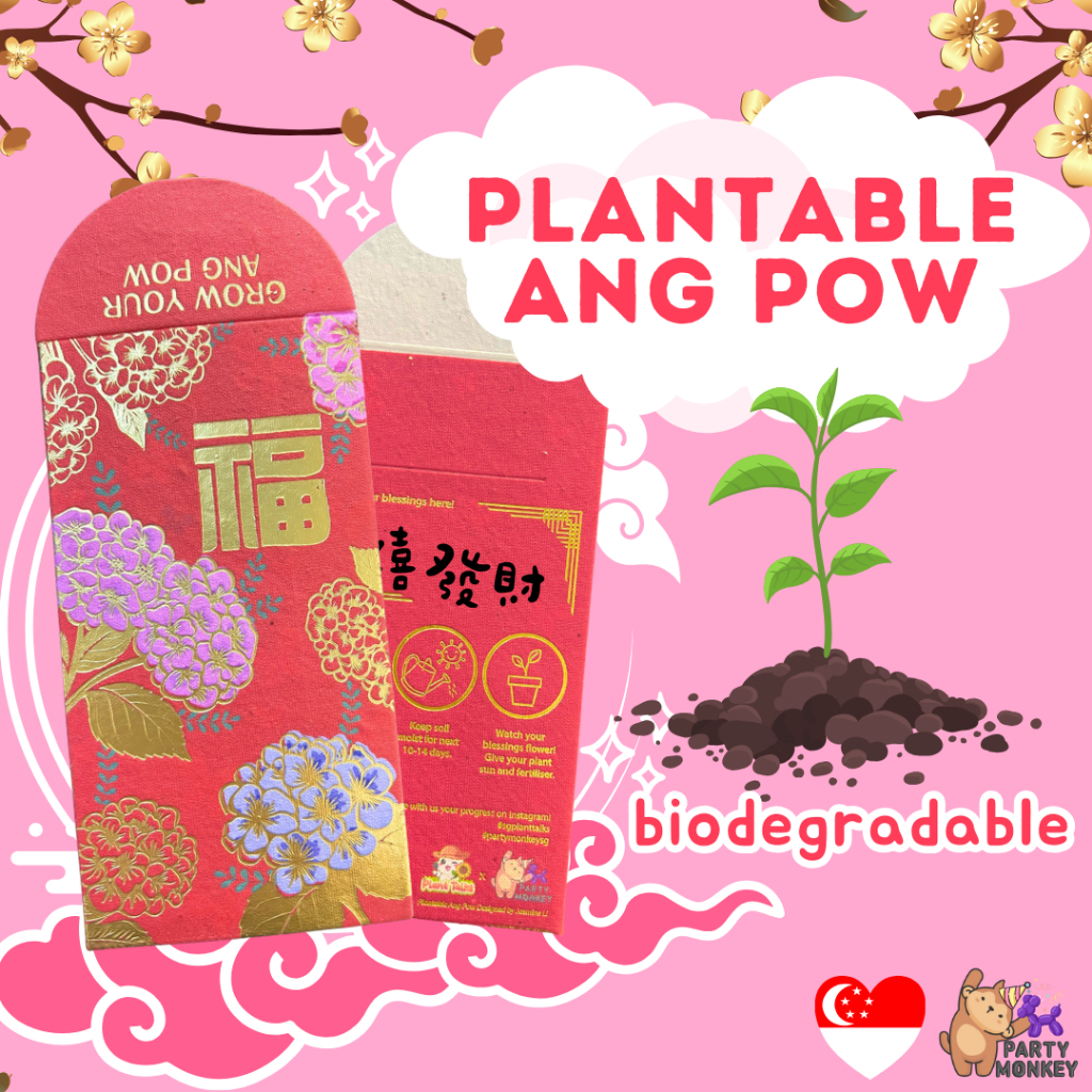 [SG SELLER] Plantable Chinese New Year Red Packet 2025 Ang Bao AngPow ...