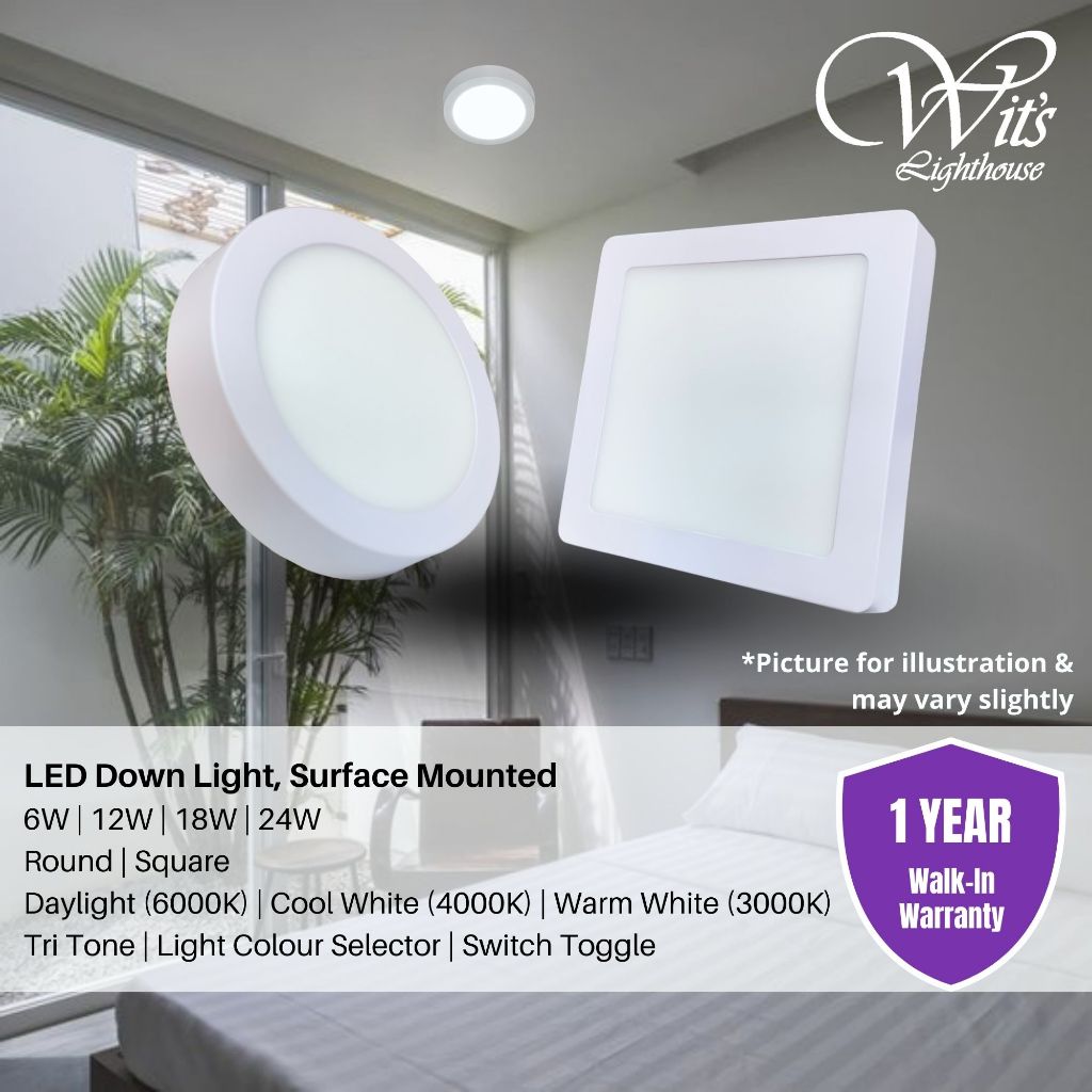 Surface Mounted LED Panel Light LED Round Square Downlight LED Ceiling ...