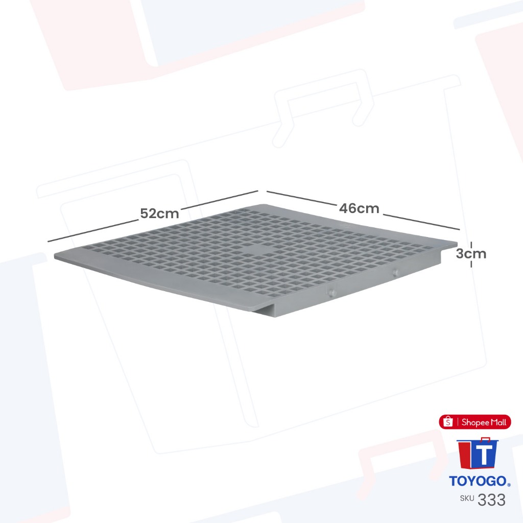 TOYOGO Durable Plastic Tray – Multi-Use Platform / Drain Cover (333 ...
