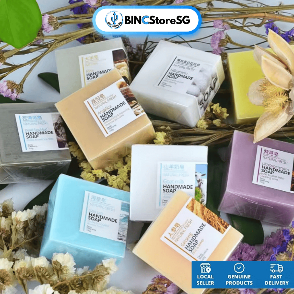 [🇸🇬SG Seller] Natural Organic Handmade Soap for Healthy Skin 100g ...