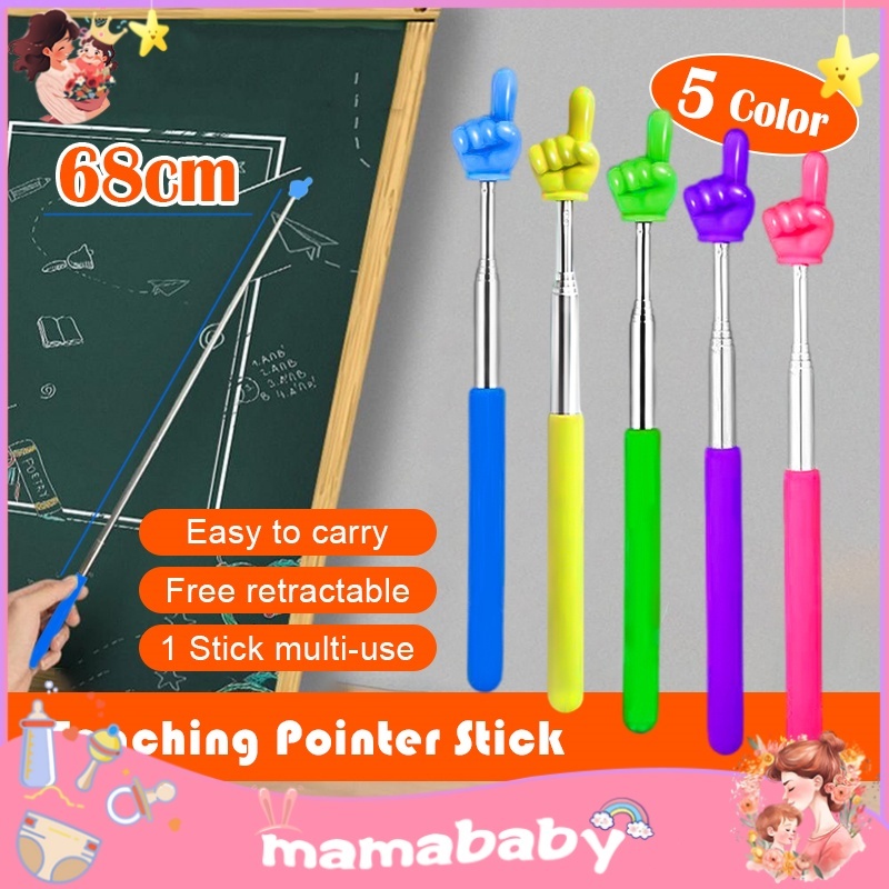 【SG】Teachers Pointer Rod Finger Design Retractable Teaching Pointer ...