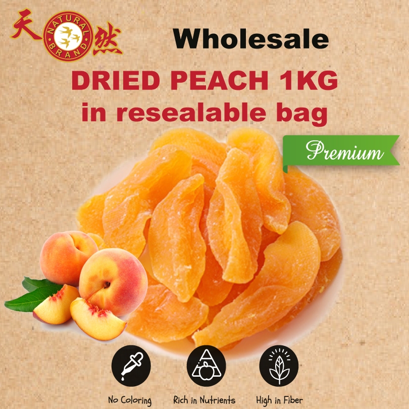 Dried Peach Snack 1kg Dried Fruit Wholesale | Shopee Singapore