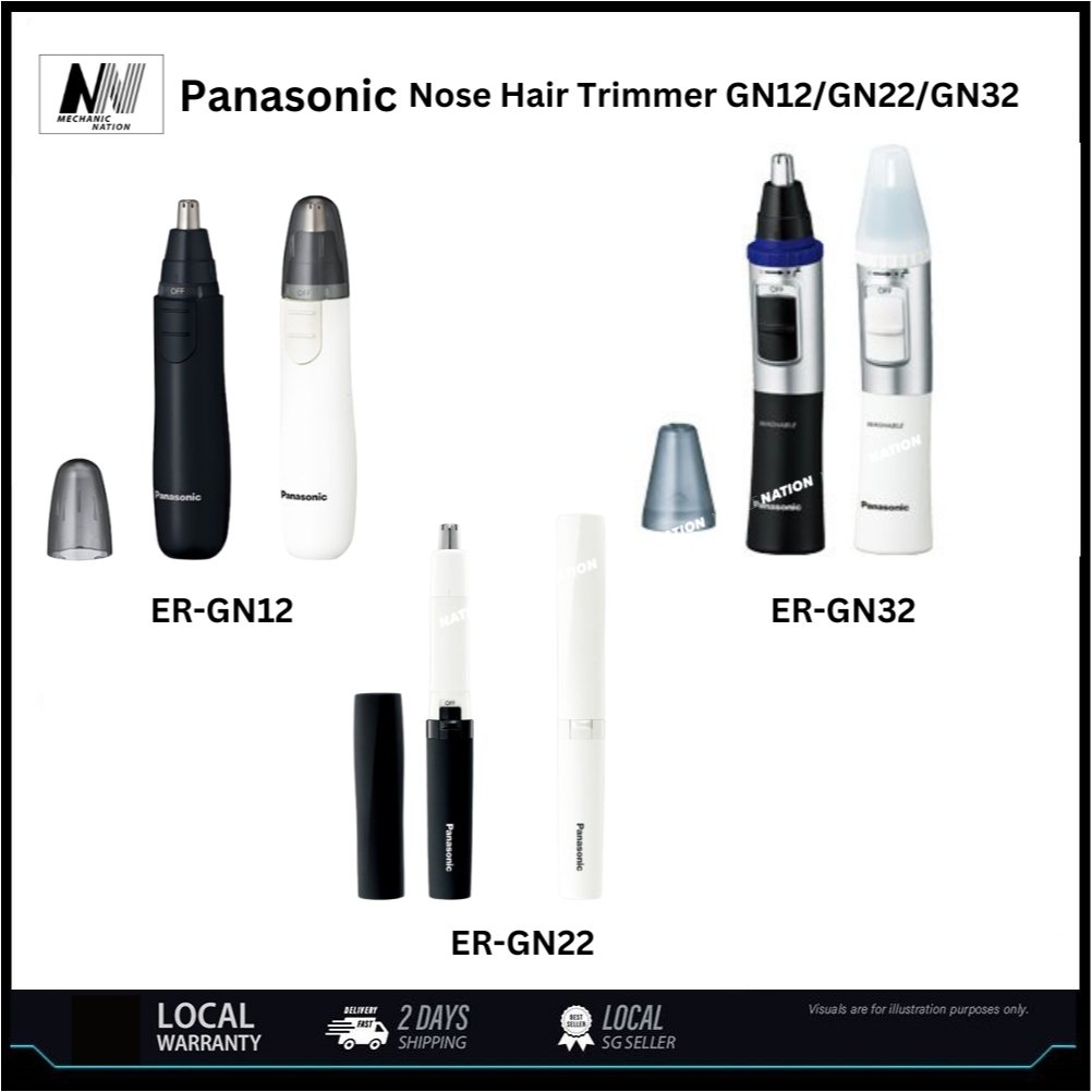 Panasonic Nose Hair Cutter Etiquette ER-GN12/ER-GN22/ER-GN32 | Nose ...