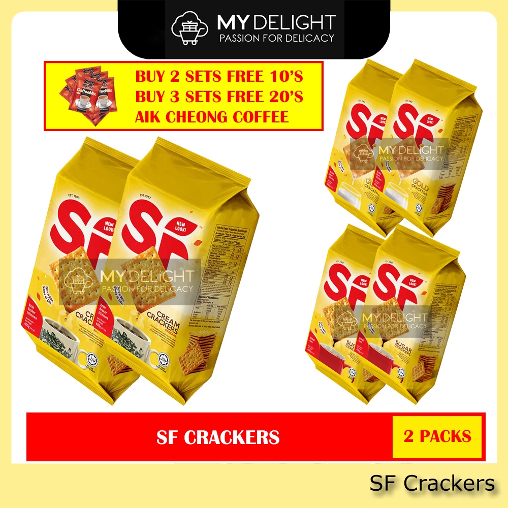 (2 Pack) SF Shoon Fatt Cream Gold Sugar Cracker EST 1967 Similar Jacobs ...