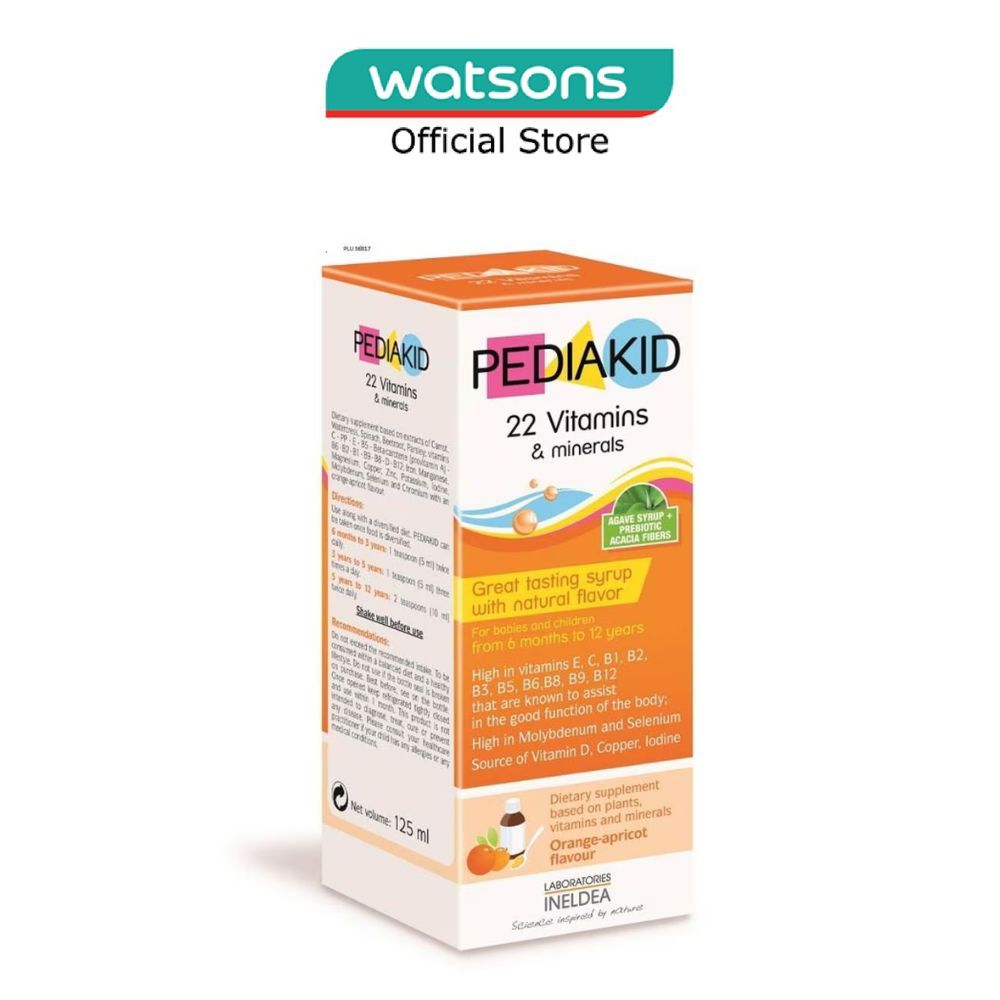PEDIAKID 23 Vitamins & Minerals Great Tasting Syrup Dietry Supplement ...
