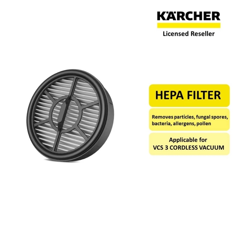 KARCHER Replacement HEPA Filter (authentic) for VCS 3 Cordless Vacuum ...