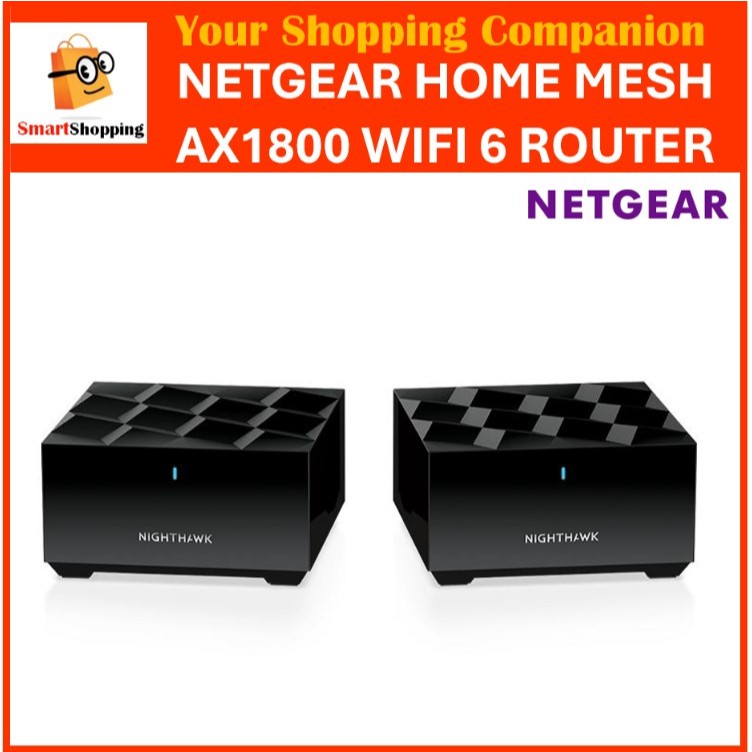 Netgear Nighthawk Whole Home Mesh WiFi 6 System (MK62) - AX1800 Router ...