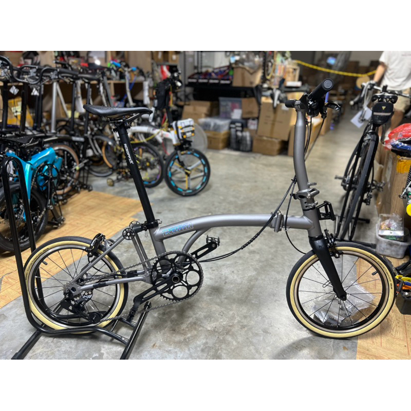 Aceoffix T1 trifold bike 16” Aluminium frame carbon fork T line design ...