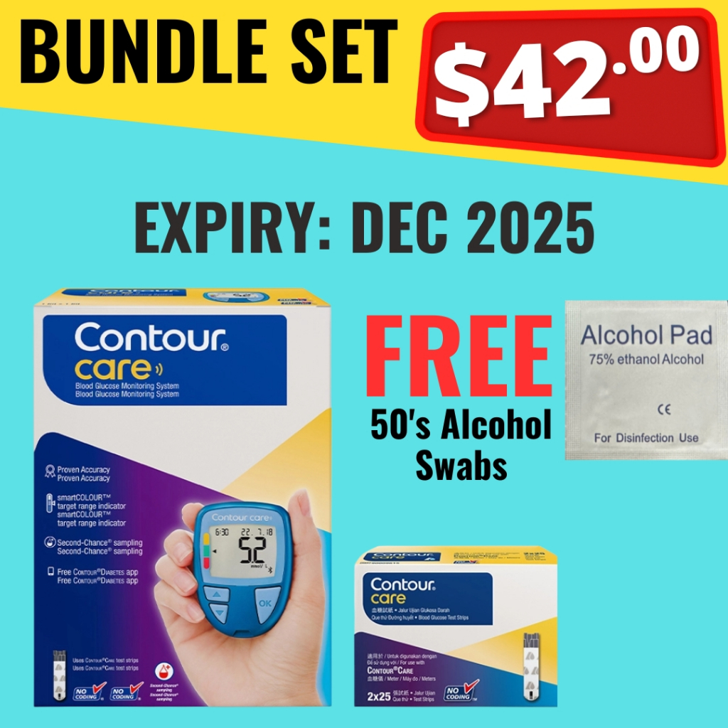 Contour Care Meter Test Strips 50s | Accu Chek | Freestyle | Glucose ...