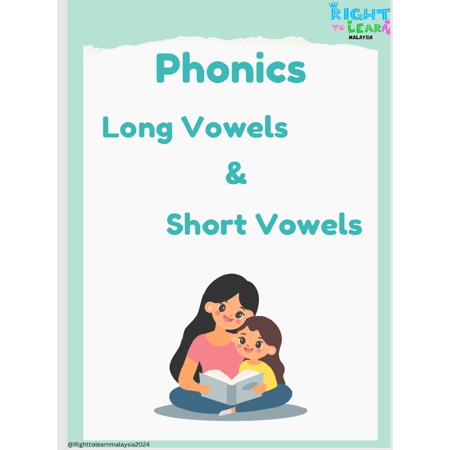 PDF/ SOFTCOPY Long & Short Vowels- a,e,i,o,u Phonics Reading | Shopee Singapore