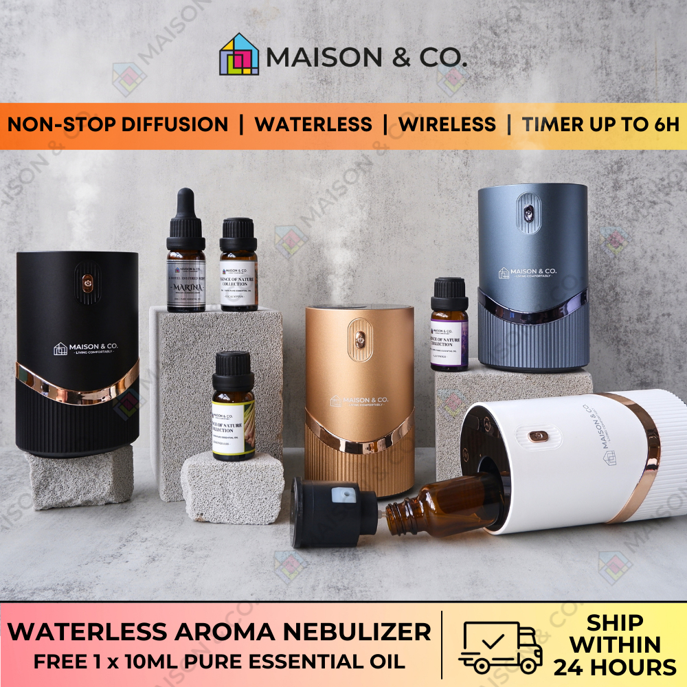 [TITANIUM DESIGN] Waterless Pure Essential Oil Aroma Nebulizer ...