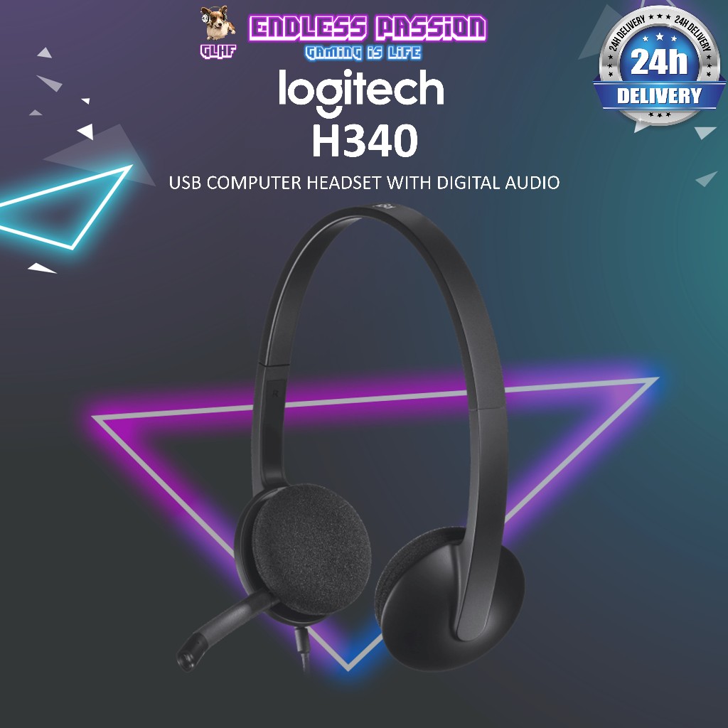 Logitech H340 USB Computer Headset | Shopee Singapore