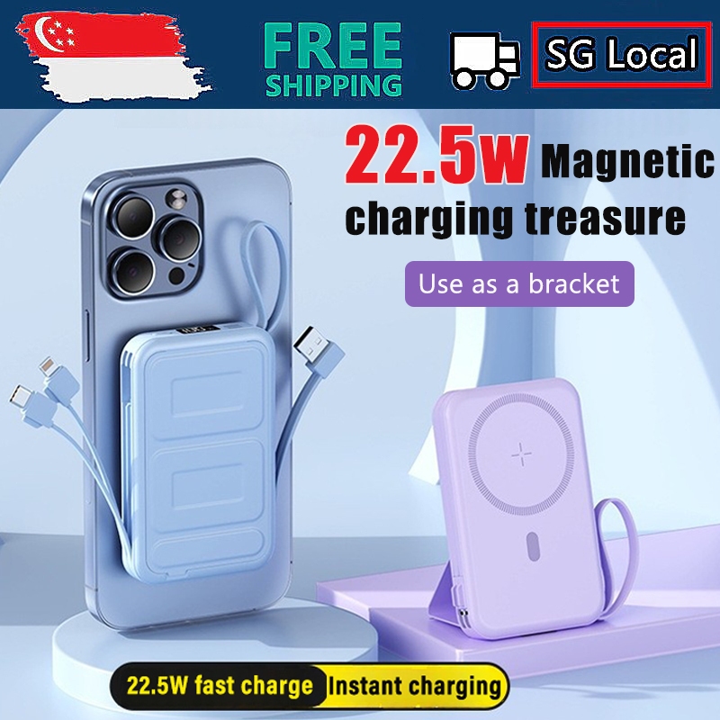 Local Delivery - 22.5W magnetic wireless charging treasure 10000mA ...