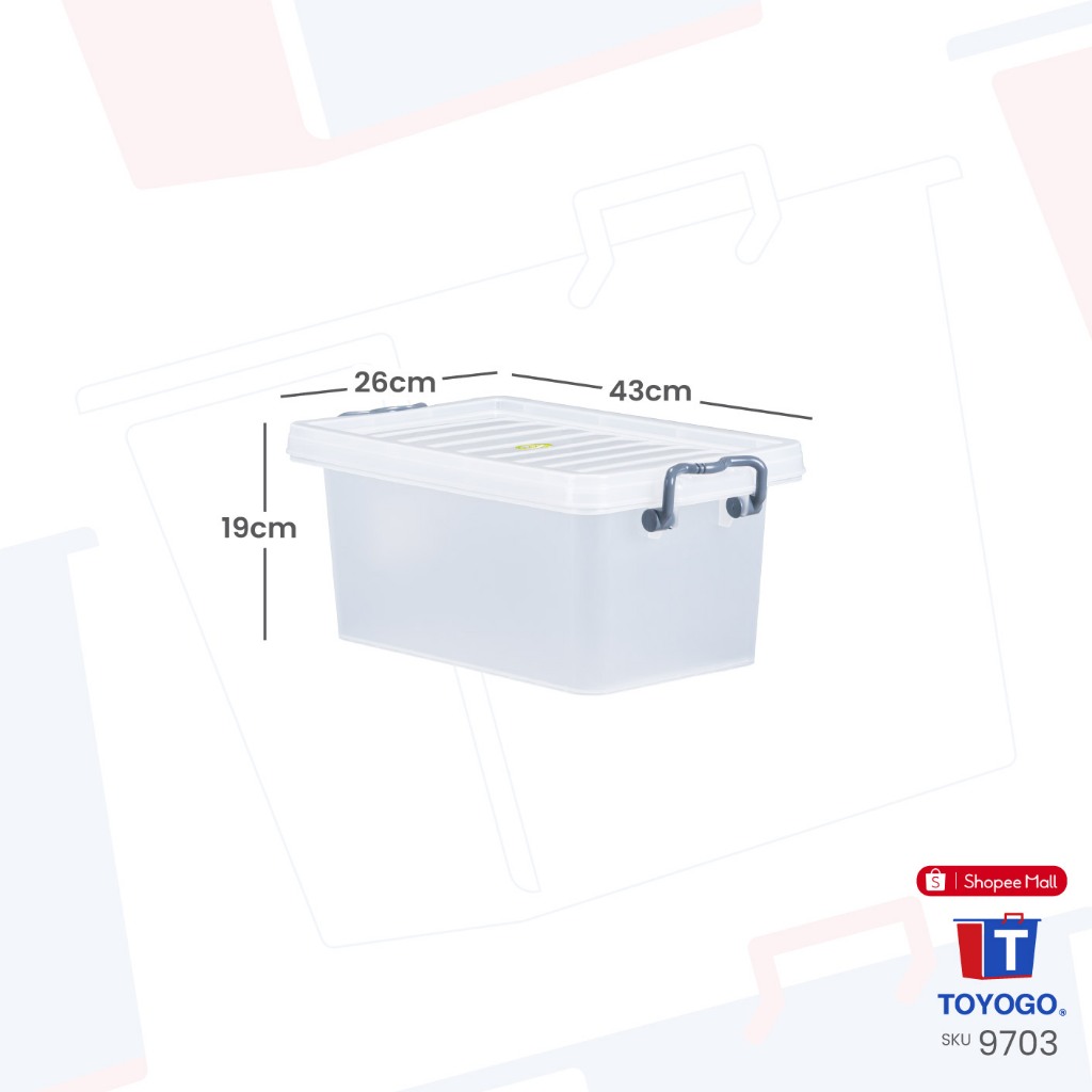 TOYOGO Large-Capacity Storage Box (13L - 45L) | Durable Plastic ...