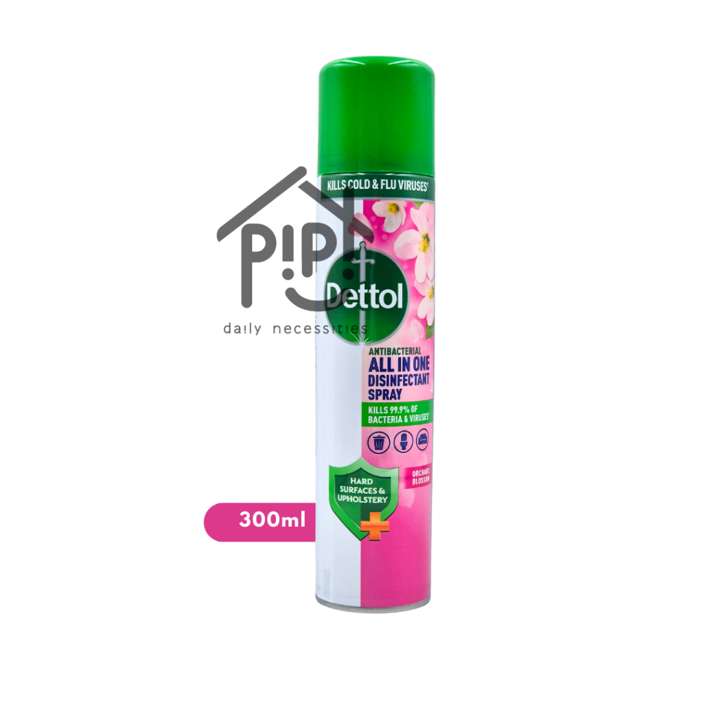 Dettol All In One Disinfectant Spray Orchard Blossom (Pink) 300ml (Exp ...