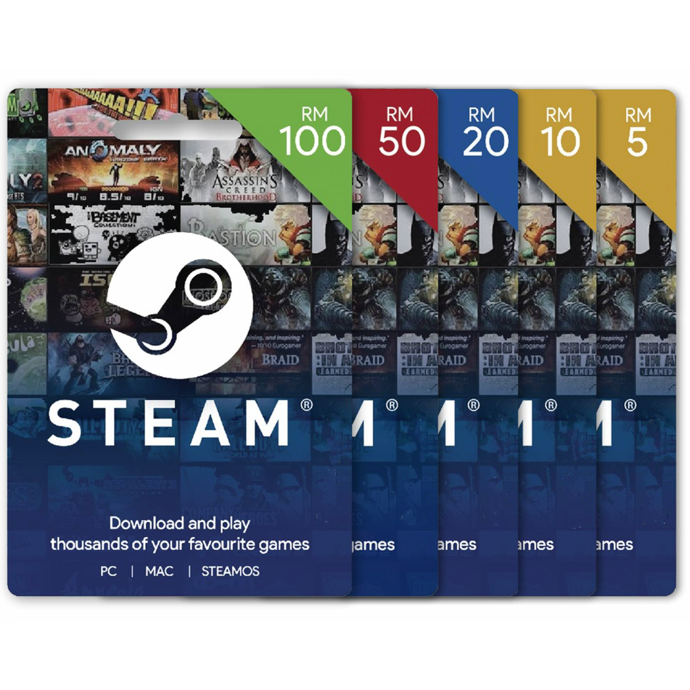 Malaysia Steam Wallet Cards Code MY | Shopee Singapore