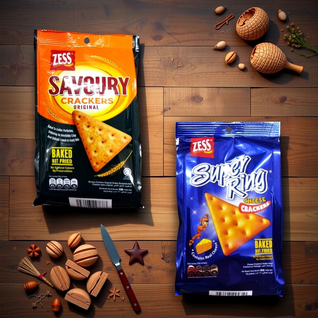 Zess Savoury Crackers & Super Ring Cheese Crackers – Baked Snacks (Not ...