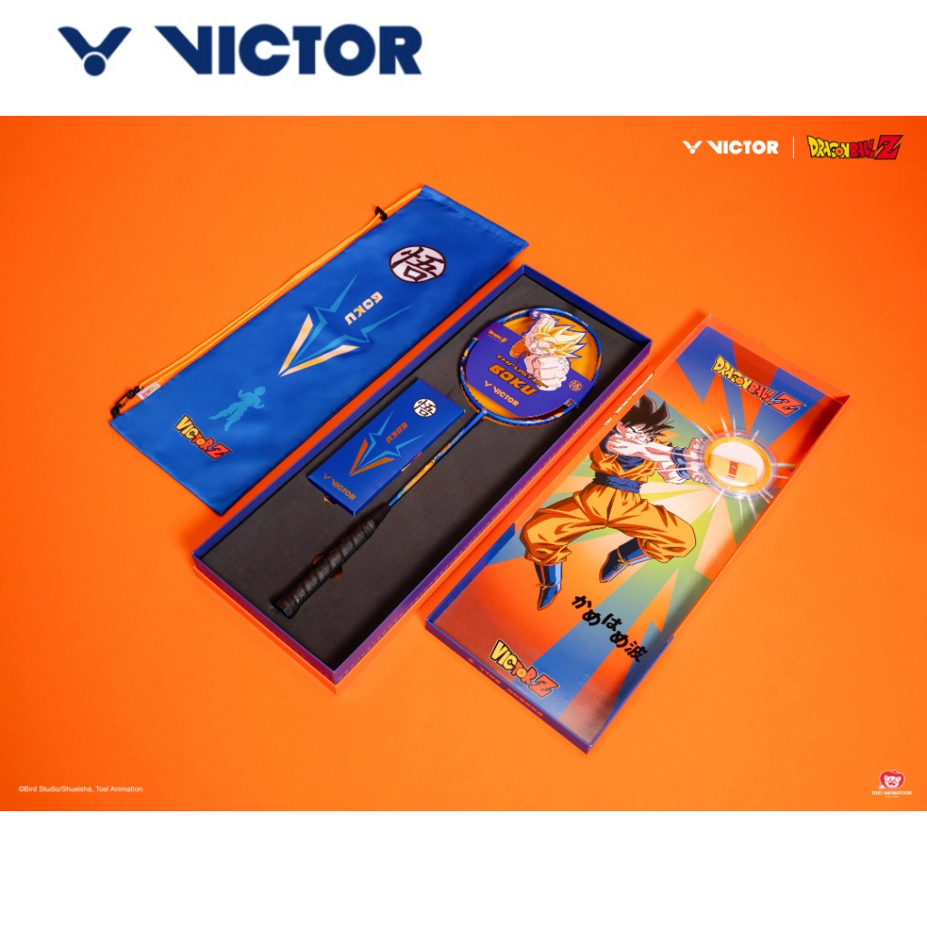 VICTOR X DRAGON BALL Z Collection Gift Box Badminton Racket TK-GOKU-DBZ ...