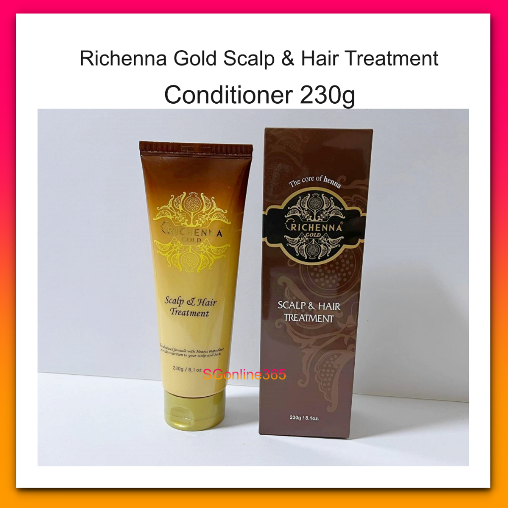 Richenna Gold Scalp & Hair Treatment Conditioner 230g | Shopee Singapore
