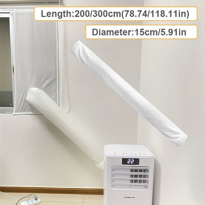 15cm Portable Aircond Hose Extension Kit 2/3m Universal Mobile Aircon ...