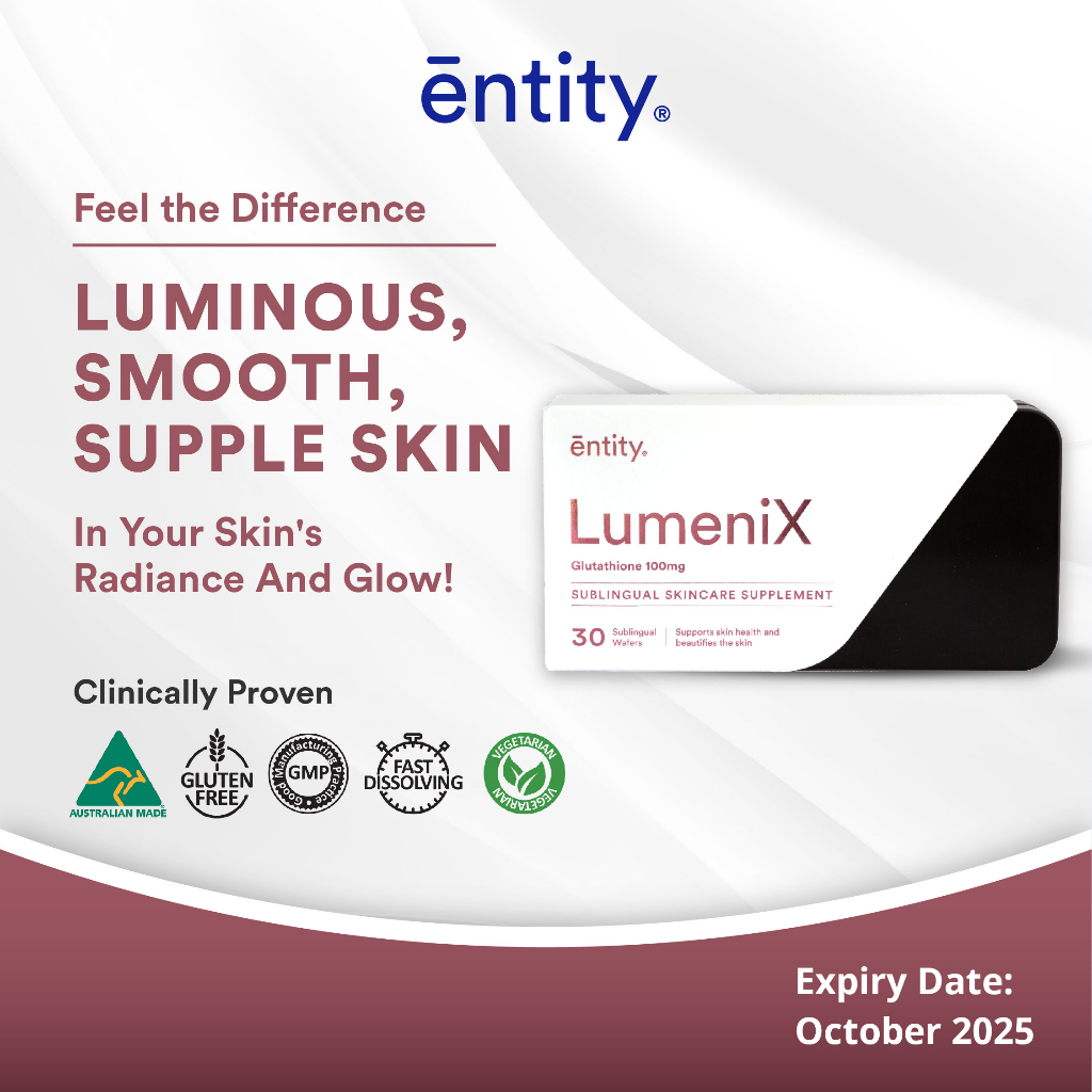 Entity Health LumeniX 100mg Skin Brightening Glutathione Supplement ...