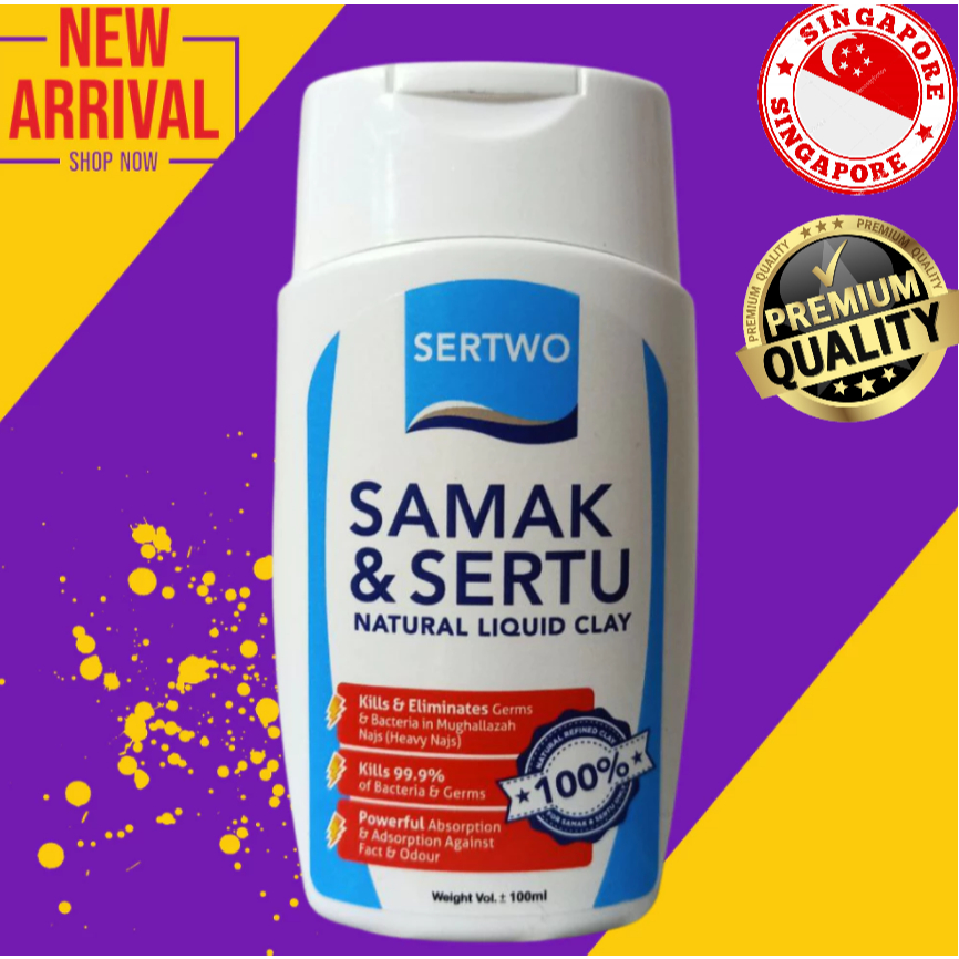 [SG SELLER] SERTWO SERTU/SAMAK LIQUID CLAY FOR NAJIS MUGHALAZAH (100ml ...