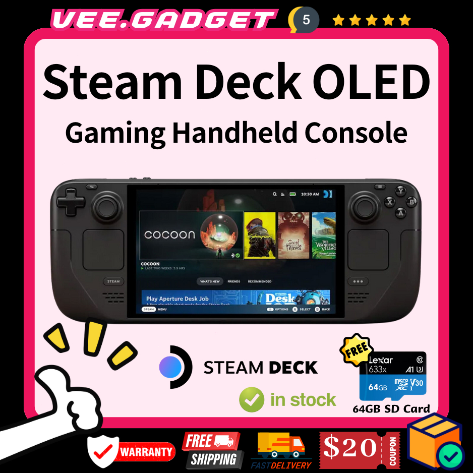 [Ready Stock] Steam Deck Oled Steamdeck Handheld Gaming Console 512GB/1TB Local Warranty ...