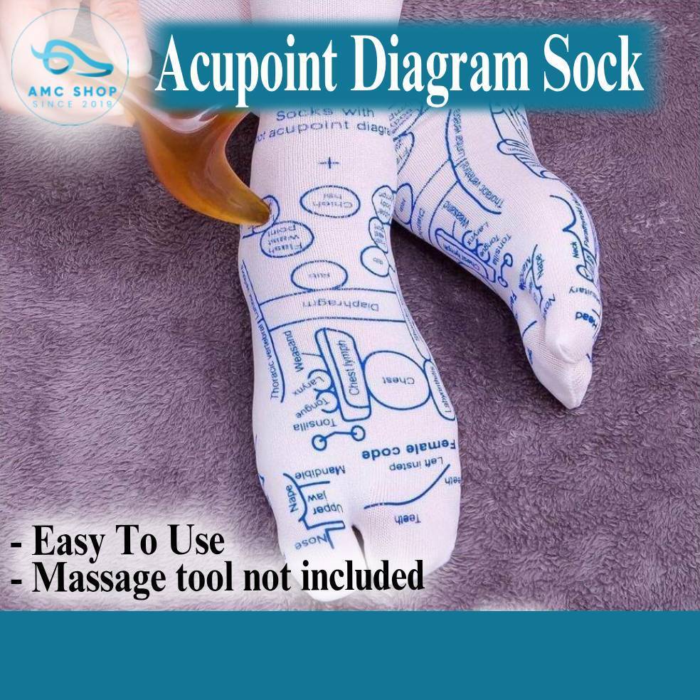 Acupoint diagram sock Reflexology Socks Acupressure Reflexology Foot ...