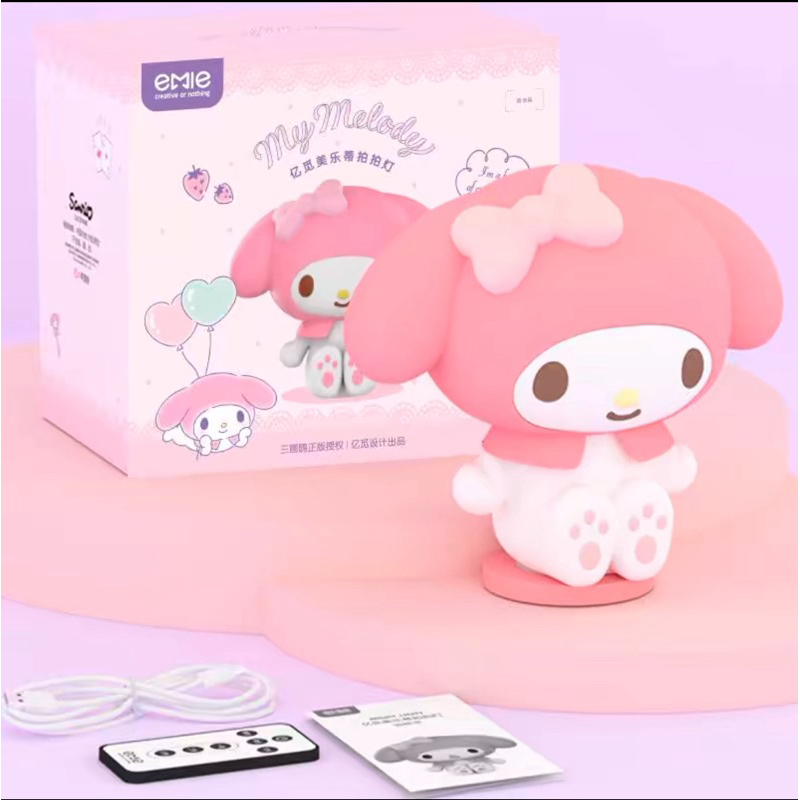 Melody Night Light Lamp include USB Charging Cable (My Melody) | Shopee ...