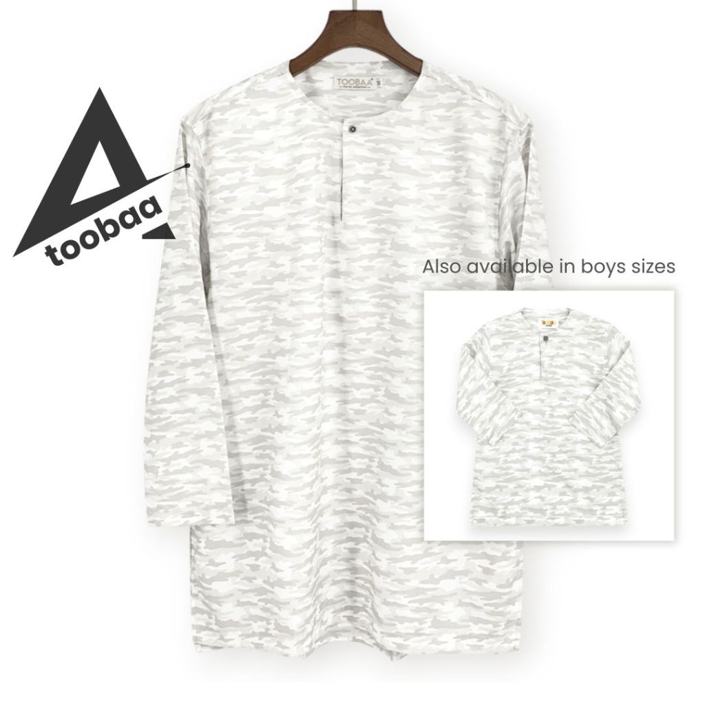 Men & Boys Kurta Inara - Camo by Toobaa (Baju Batik Lelaki) | Shopee ...