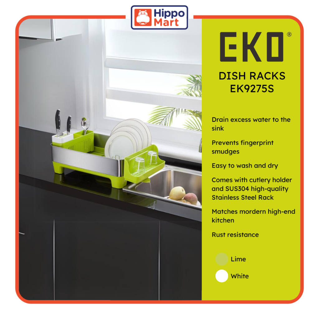 EKO | Regal Dish Racks | EK9275S | Drying Rack with Drainer | Stainless ...