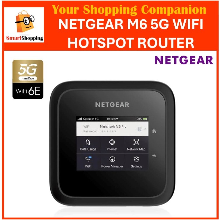 Netgear Nighthawk (MR6550) M6 Pro 5G mmWave WiFi 6E Mobile Hotspot ...
