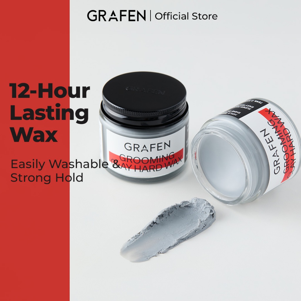 [GRAFEN] Grooming Clay Hard Hair Wax 75ml [EWG Grade 1, Candelilla ...