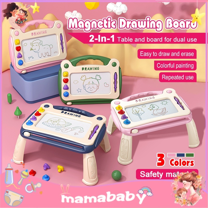 【SG 】Children's Color Drawing board Magnetic Large Graffiti Board ...