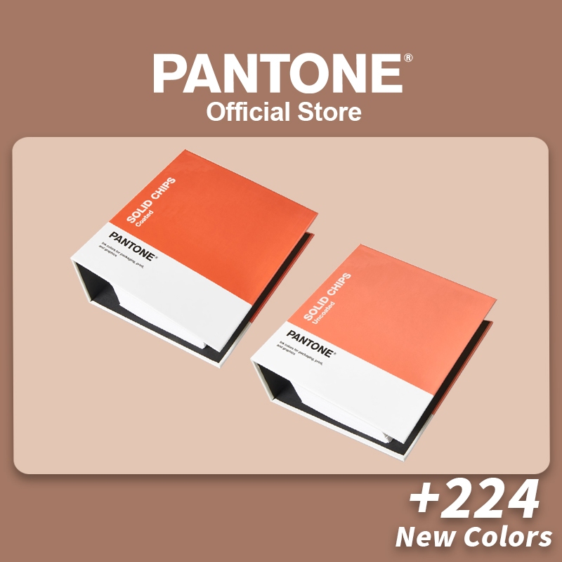 [Pantone Official] Pantone Solid Chips | Coated & Uncoated 2 books | GP1606B | + 224 New Colors ...
