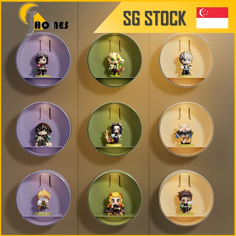 Round Popmart Display Box Wall Dustproof Transparent Acrylic Labubu ...